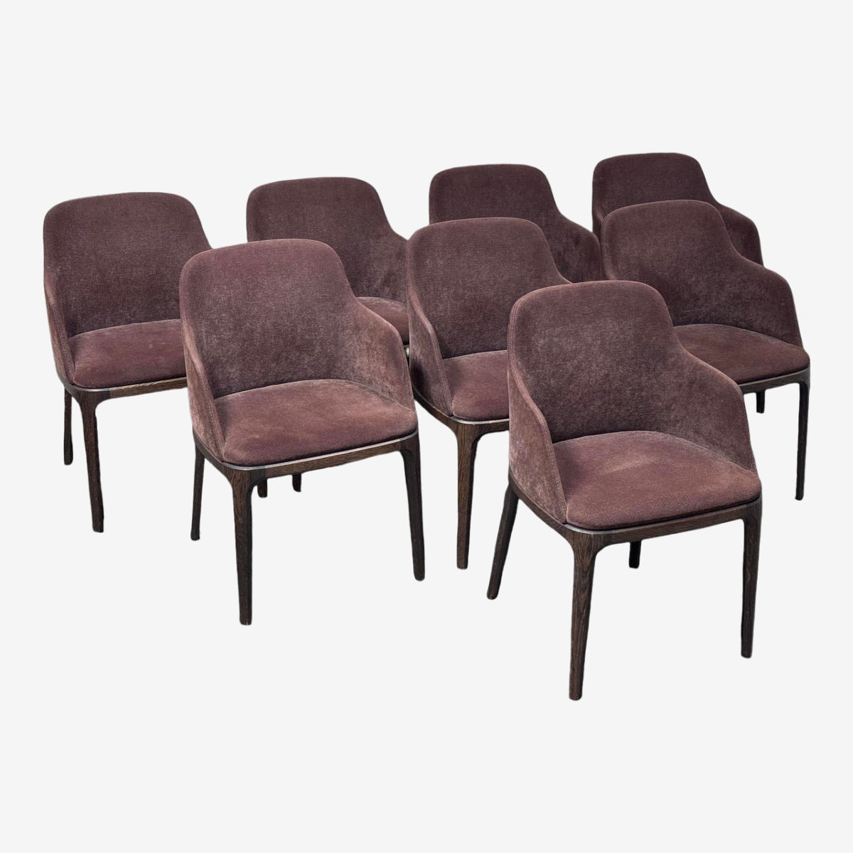 Poliform Emmanuel Gallina Grace Arm Chairs, Set of Eight | Poliform ...