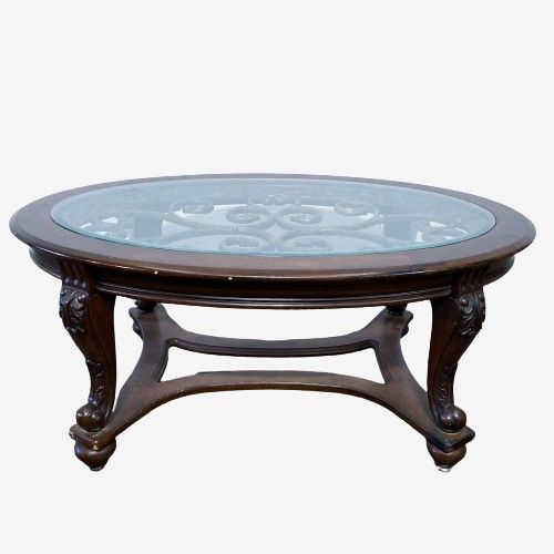 Ashley Furniture Norcastle Vintage Oval Coffee Table | Ashley Furniture ...