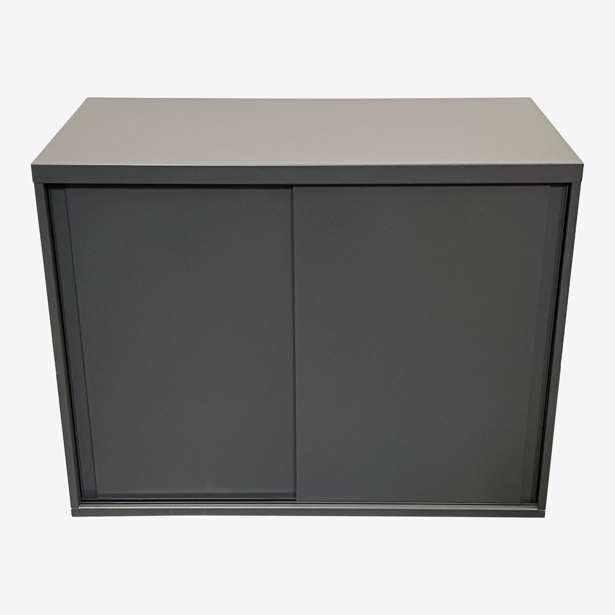 The Hon Manufacturing Company Gray Sliding 2-Door Metal File Cabinet ...