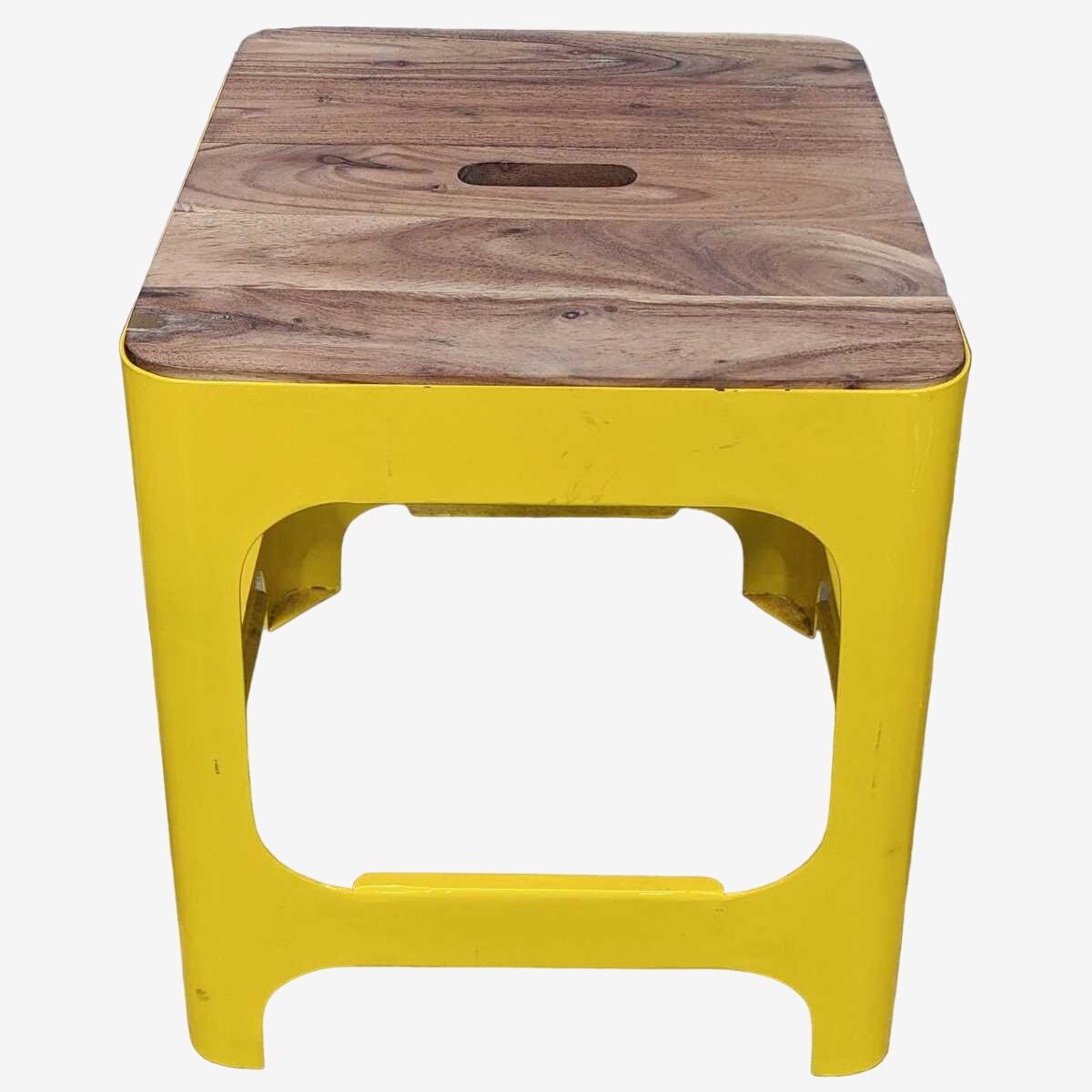 Whimsical Yellow Base Metal Stool - $51 | Kashew | Kashew