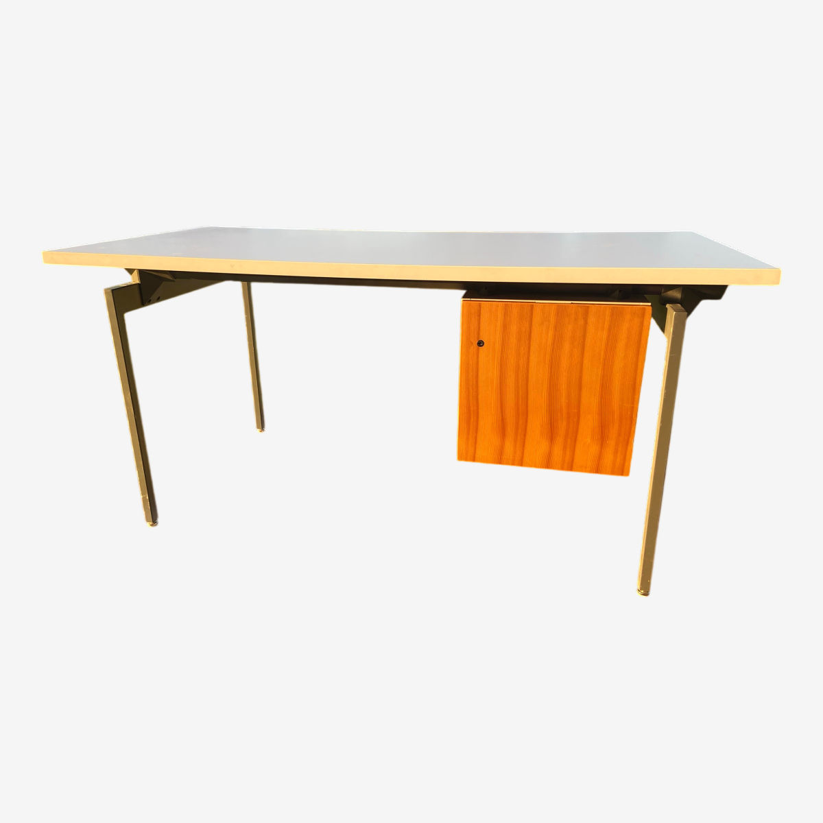Florence Knoll Antenna Desk With Storage | Knoll - $1899 | Kashew | Kashew