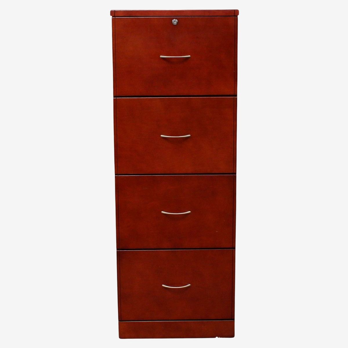 Cherry 4 Drawer File Cabinet | Kashew