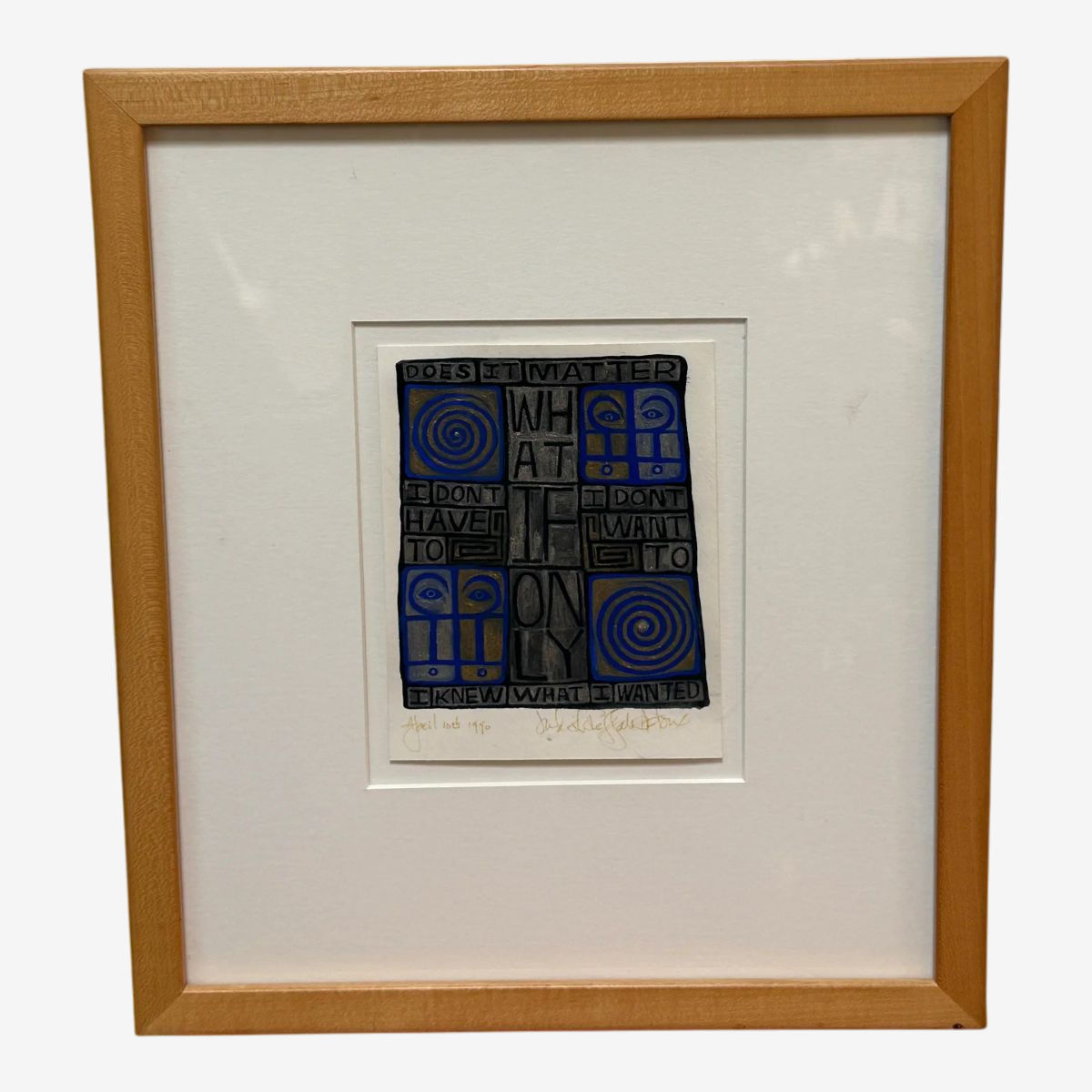 Circa 1990 Post Modern Collage Like Artwork | Kashew