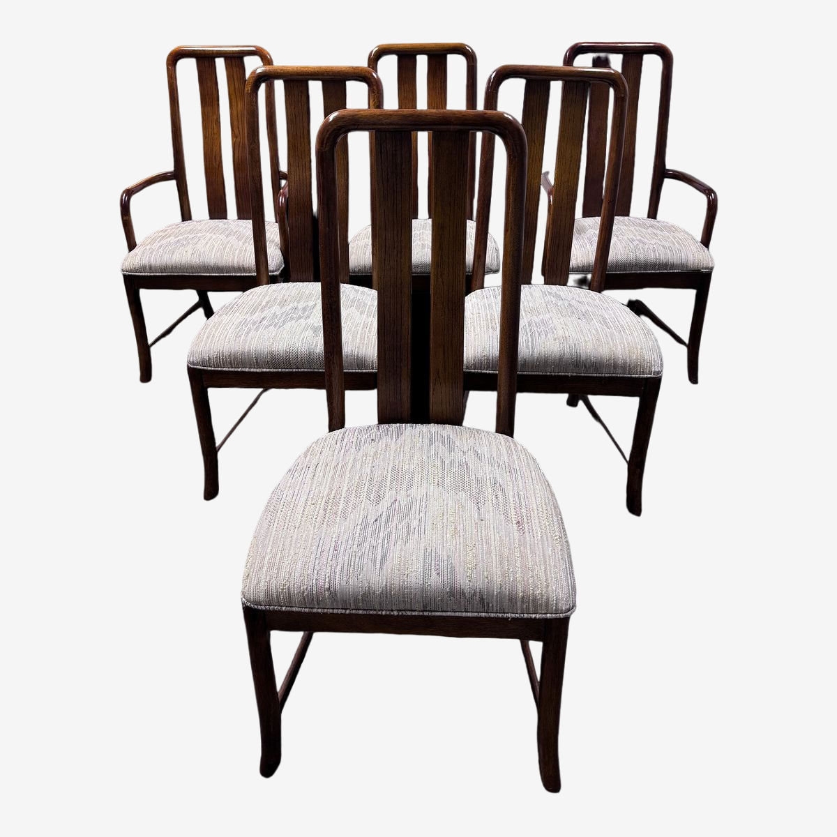 Dixie Furniture Company Slat Back Dining Chairs, Set of Six | Kashew
