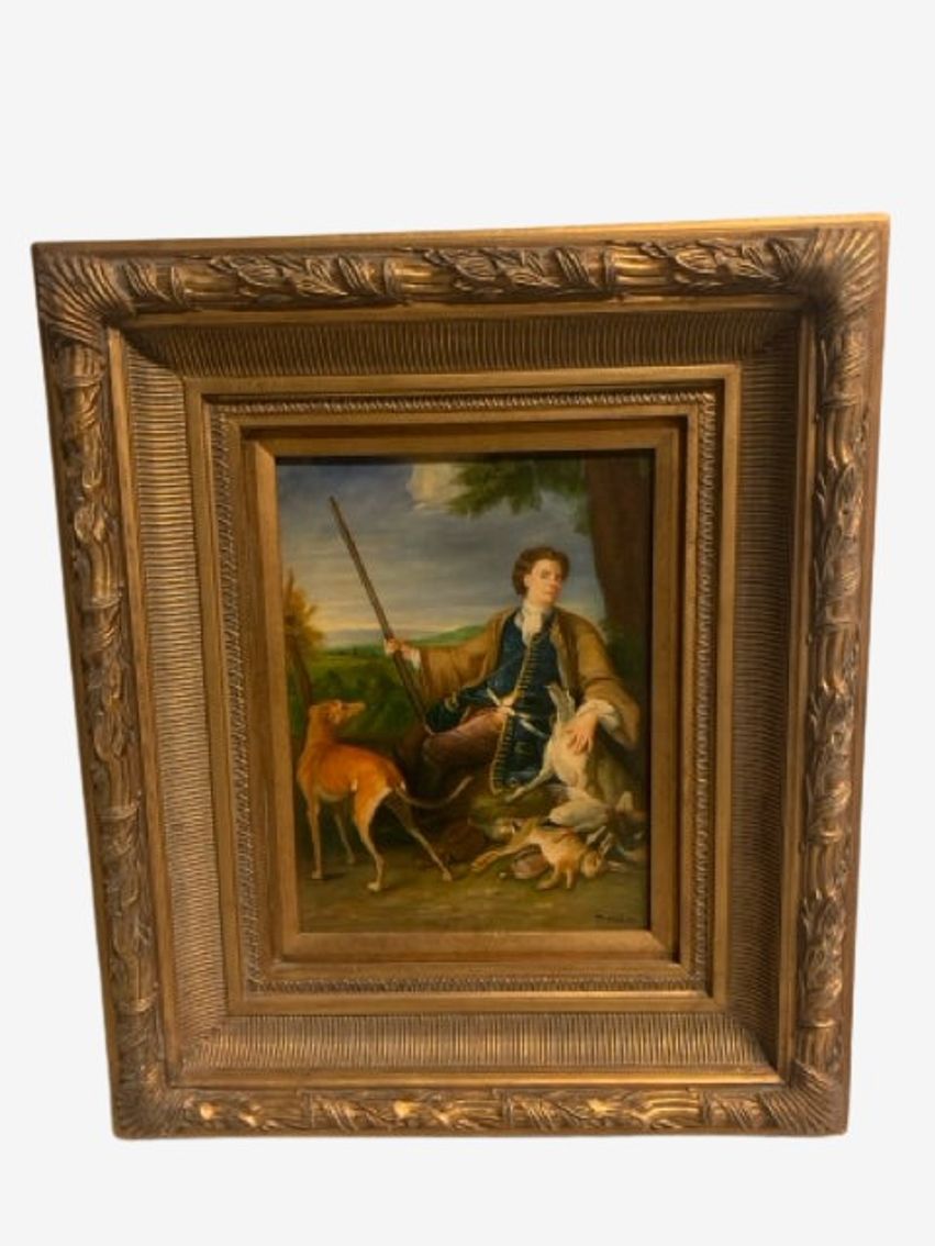 Alexandre Francis Desportes "Self Portrait as Huntsman" Print in Gold ...