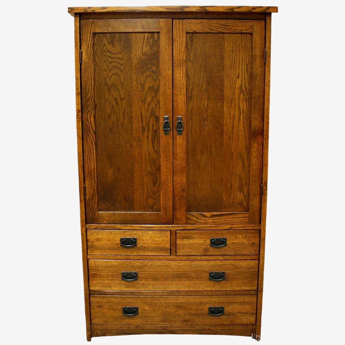 Mission Style Wardrobe Armoire - $544 | Kashew | Kashew