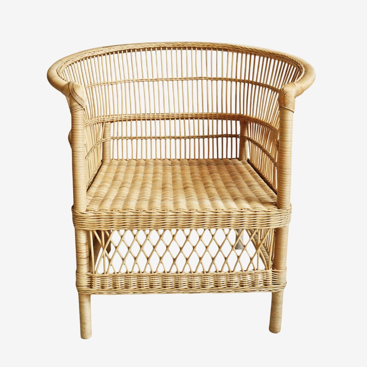 Raw Wicker Horseshoe Chair - $1875 | Kashew | Kashew