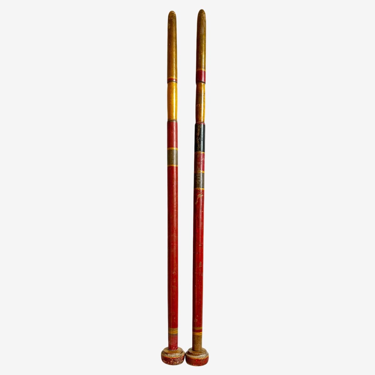 Pair of Antique Painted Wood Police Sticks - $313 | Kashew | Kashew