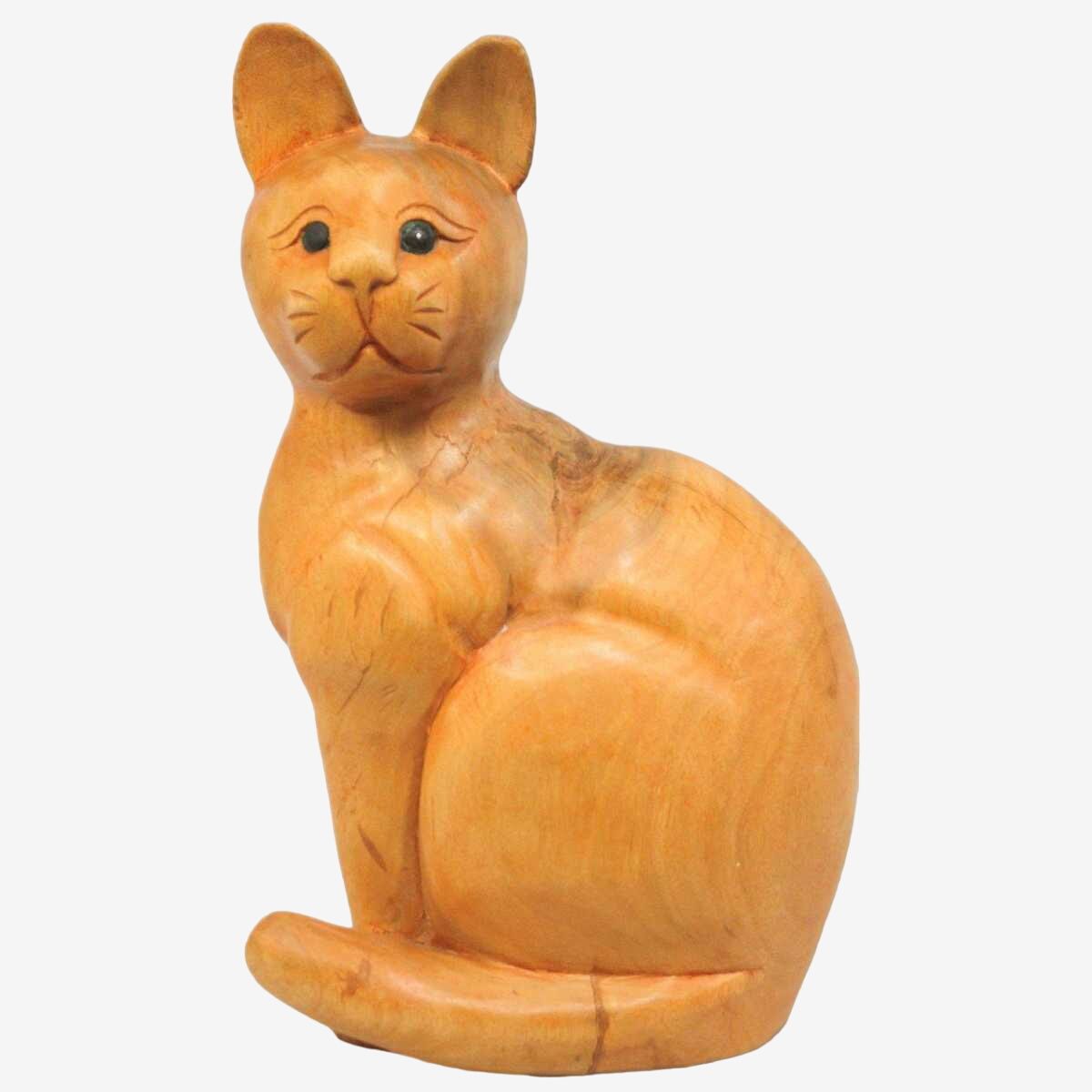 Wooden Cat Statue - $62 | Kashew | Kashew