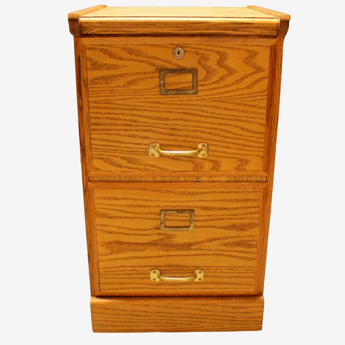 Golden Oak Double Drawer File Cabinet 263 Kashew Kashew 8370