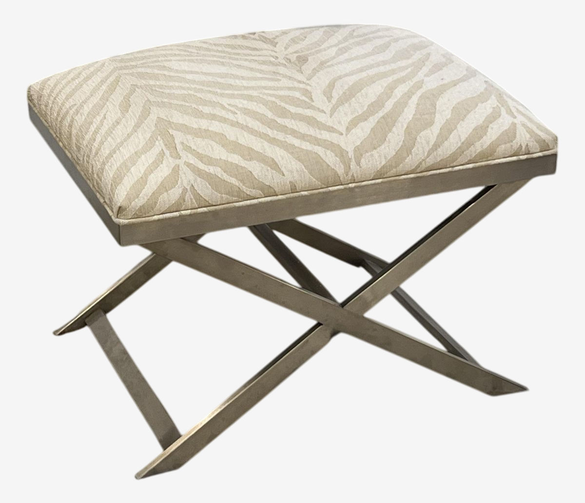 Ethan Allen Xanadu Cross Brace Stool + Ottoman | Ethan Allen - $799 ...