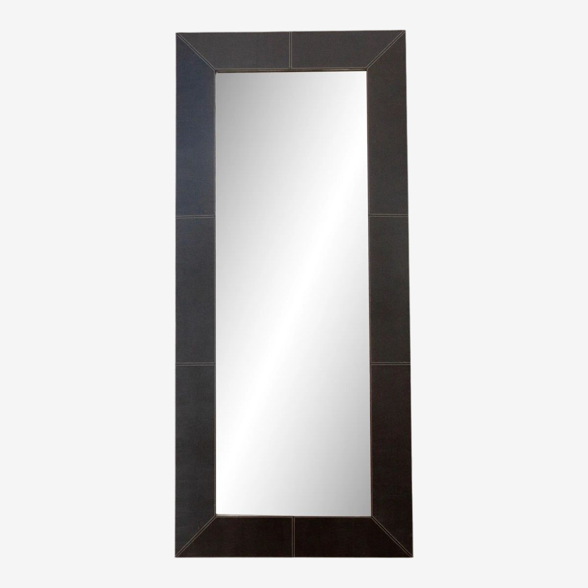1990s Tall Thai Embossed Leather Mirror - $795 | Kashew | Kashew