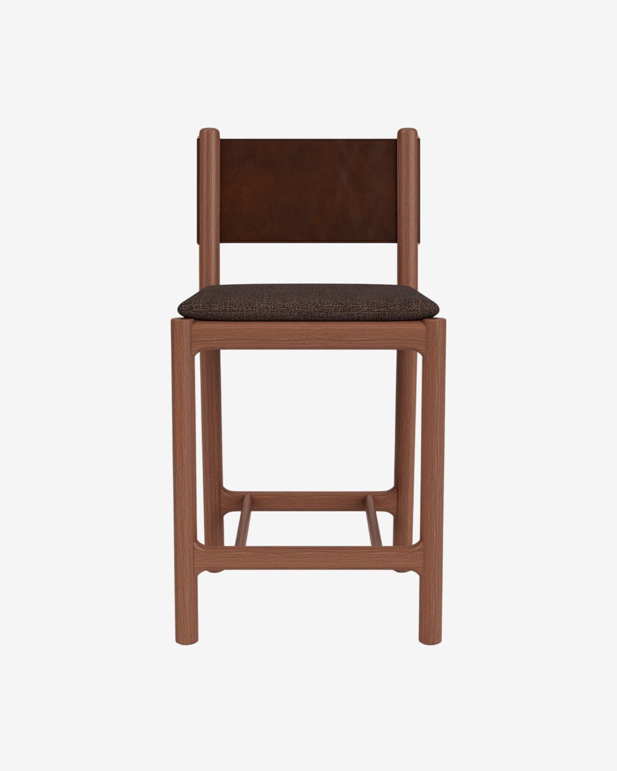 Denver Modern Avon Counter Stool/ Walnut Ember Grey FFE-1054 | Kashew