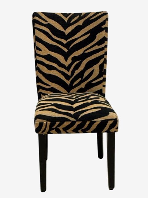 Set of 2 Animal Print Dining Room Chairs | Kashew