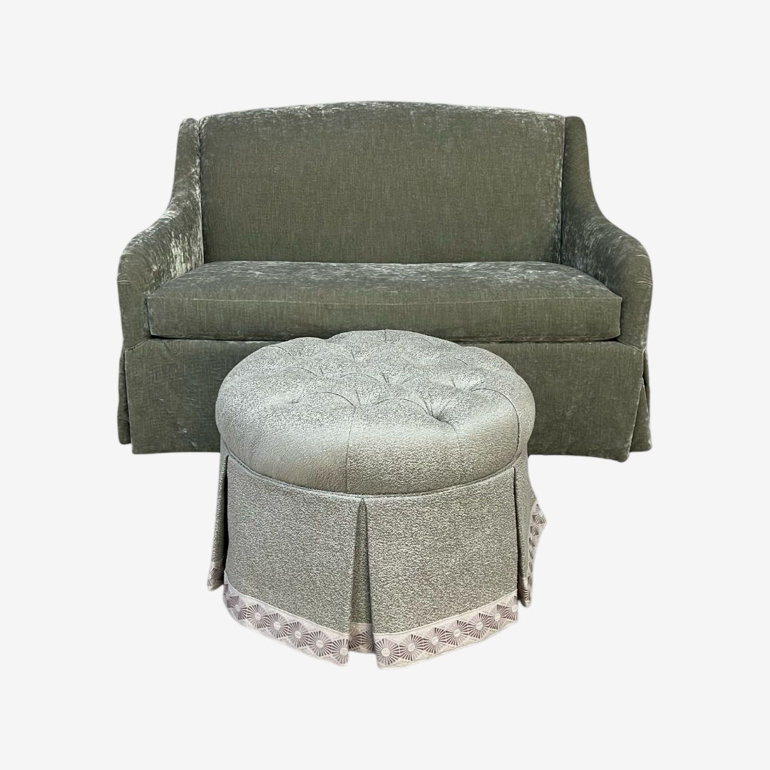 Charles Stewart Bromley Loveseat and Ottoman | Charles Stewart - $2122. ...