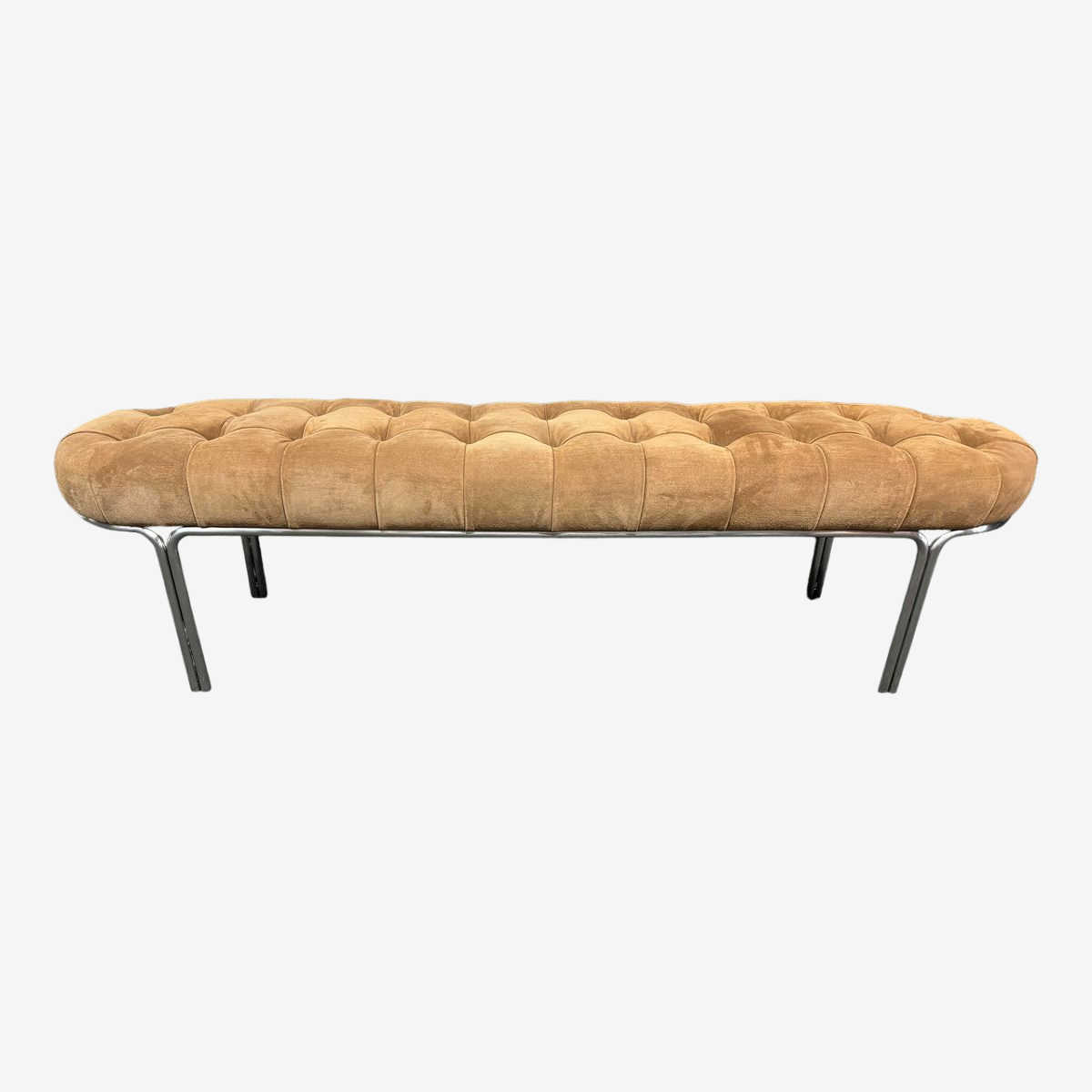 Luxey tufted suede bench store