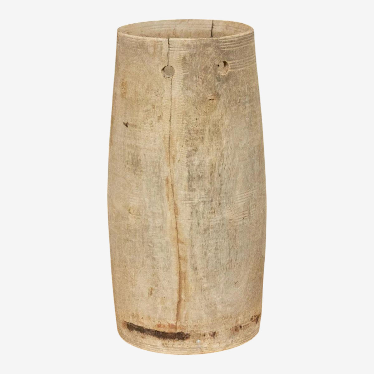 Tribal Wooden Antique Pot-Dahmi | Kashew