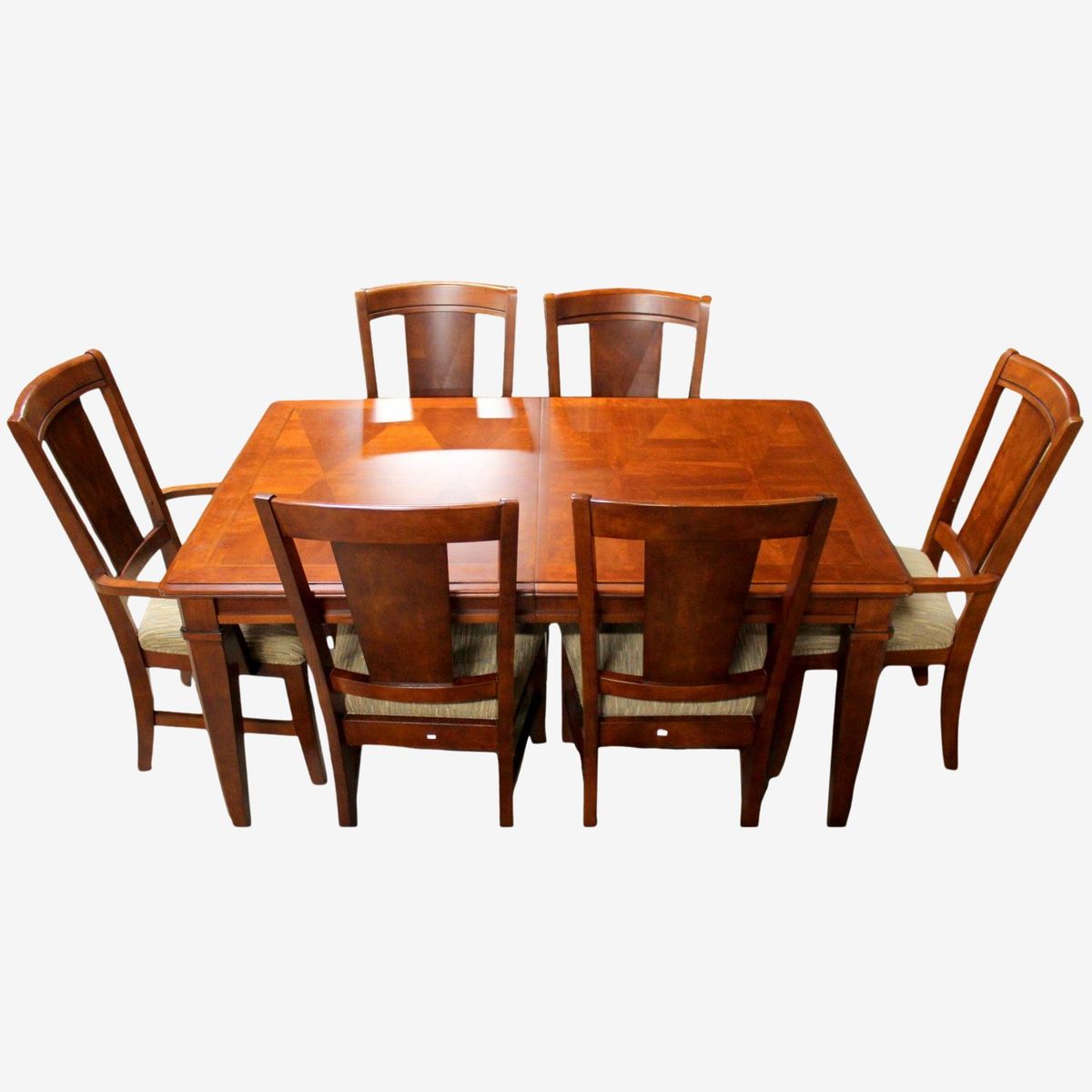 Diamond Pattern Dining Table w/6 Chairs | Kashew