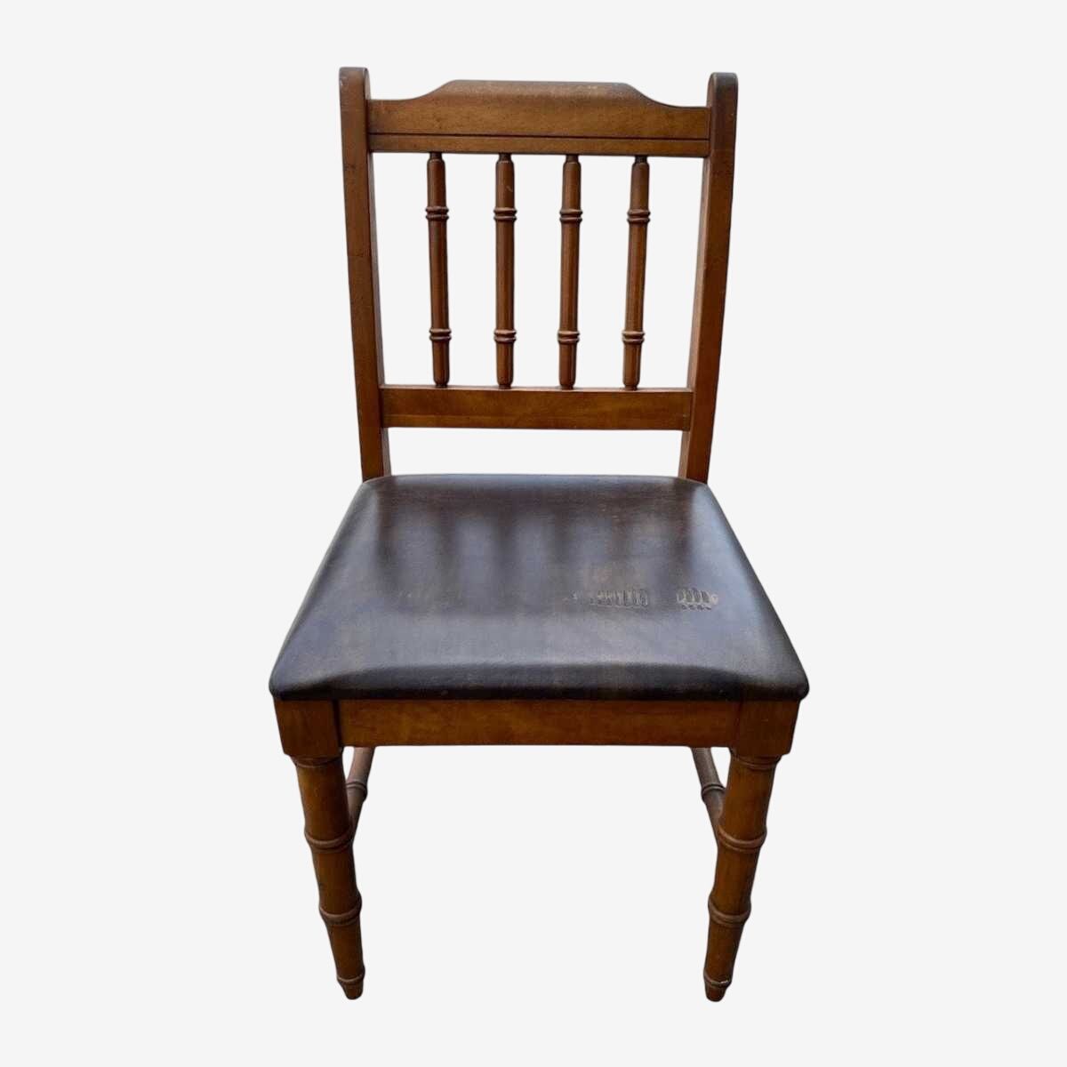 Faux Bamboo Desk Chair by Dixie - Vintage Henry Link Bali Hai Style ...