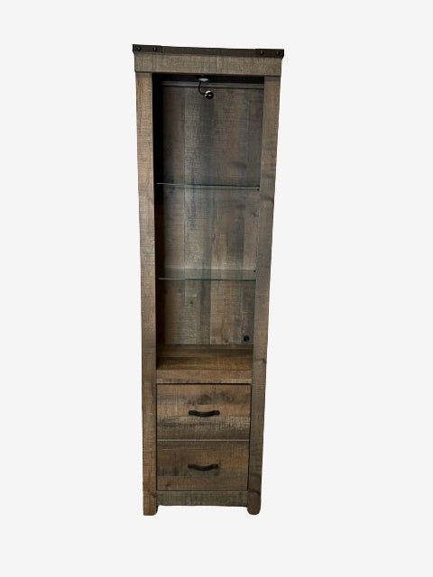 Ashley Trinell Pier Led Lighted Curio Cabinet with Glass Shelves - $178 ...