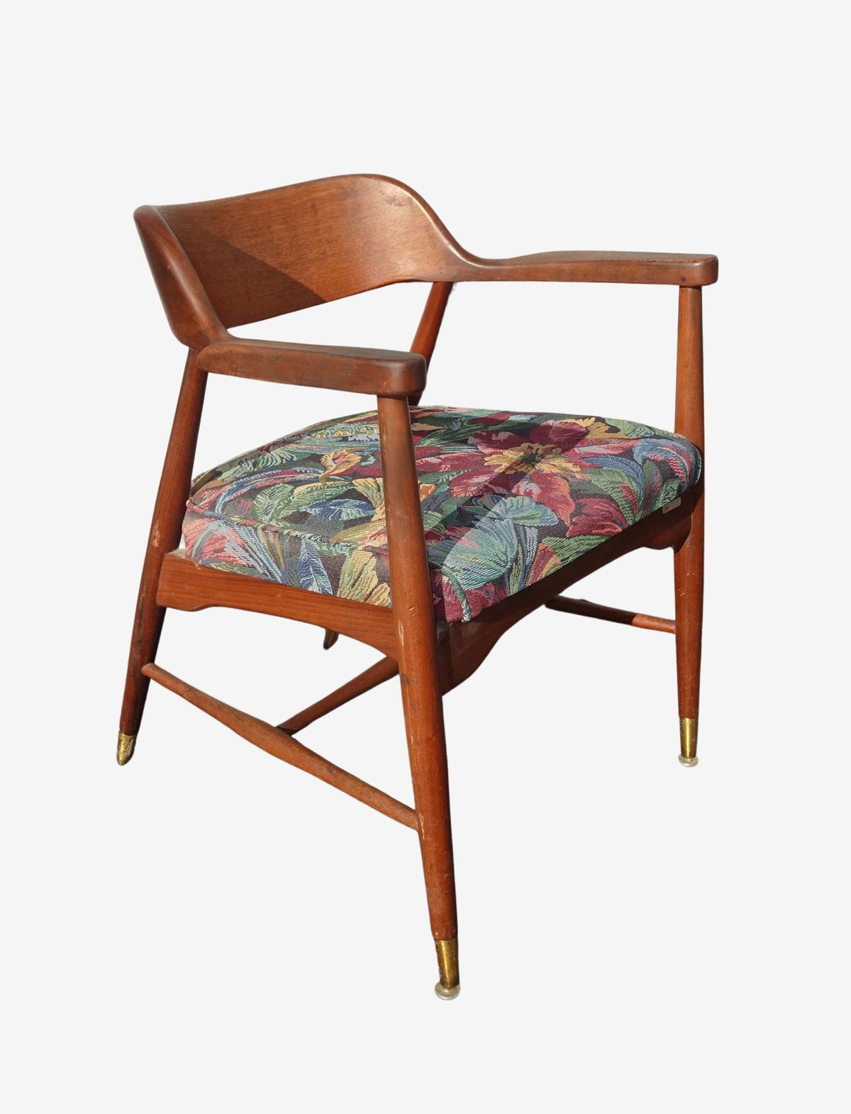 Vintage Danish Mid Century Modern Brown Walnut Accent Chair - $833 ...