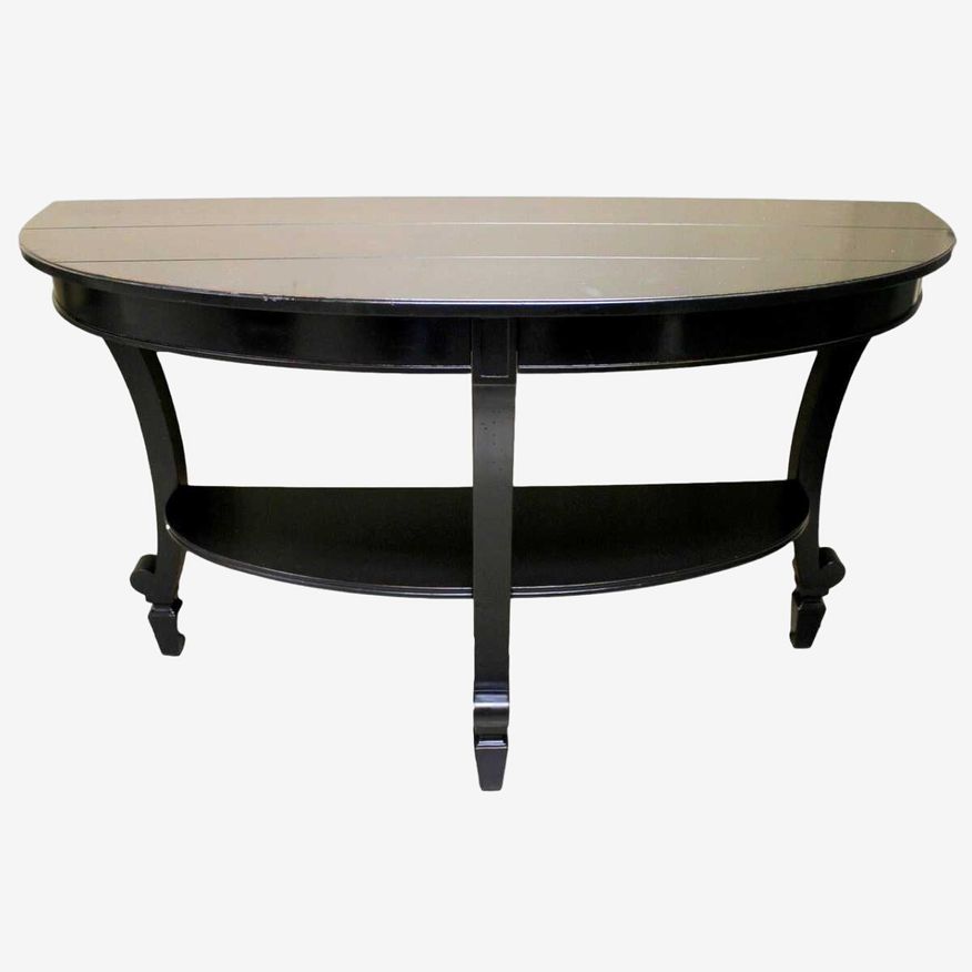 Black Demilune Console Table | Kashew