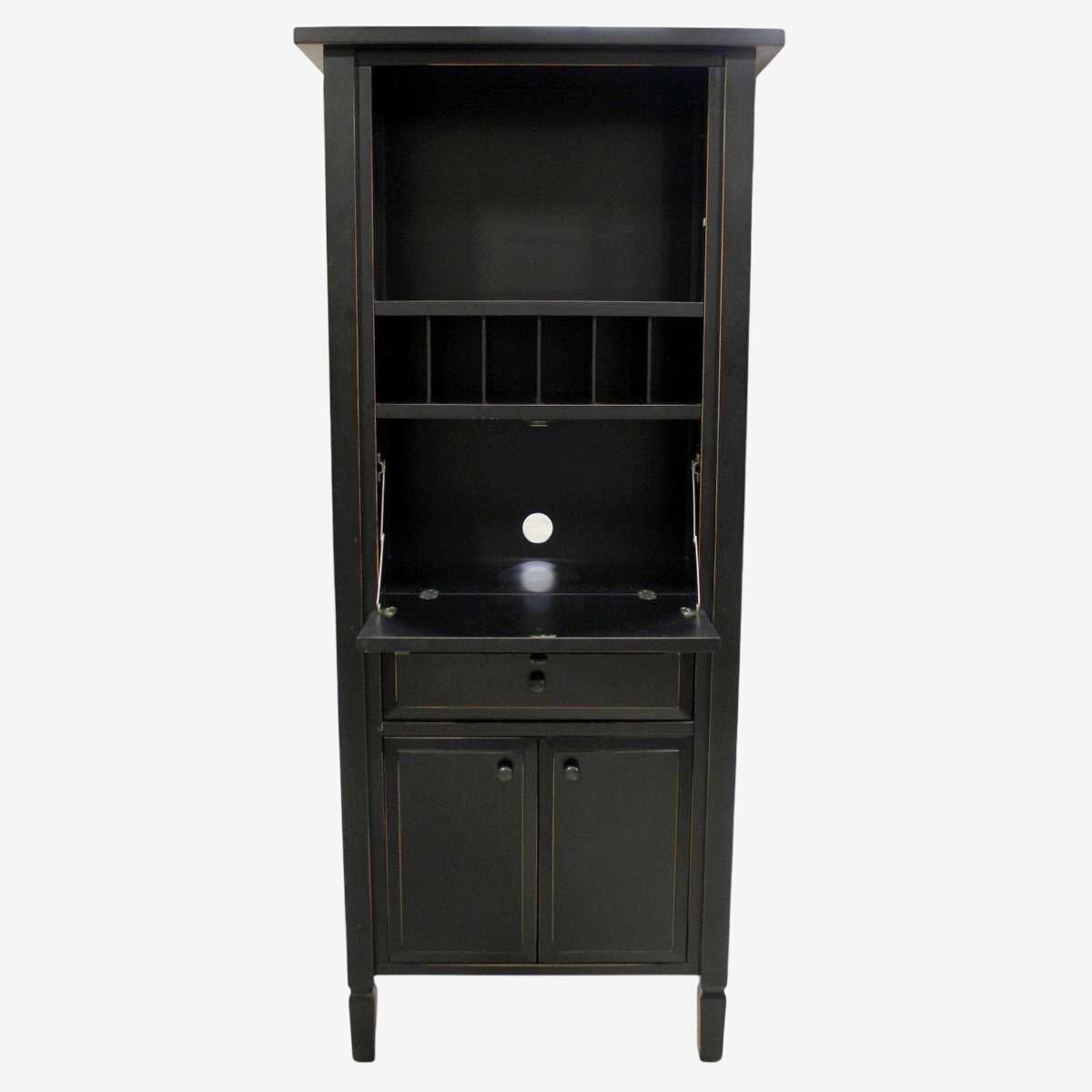 Crate & Barrel Black Secretary Desk | Kashew
