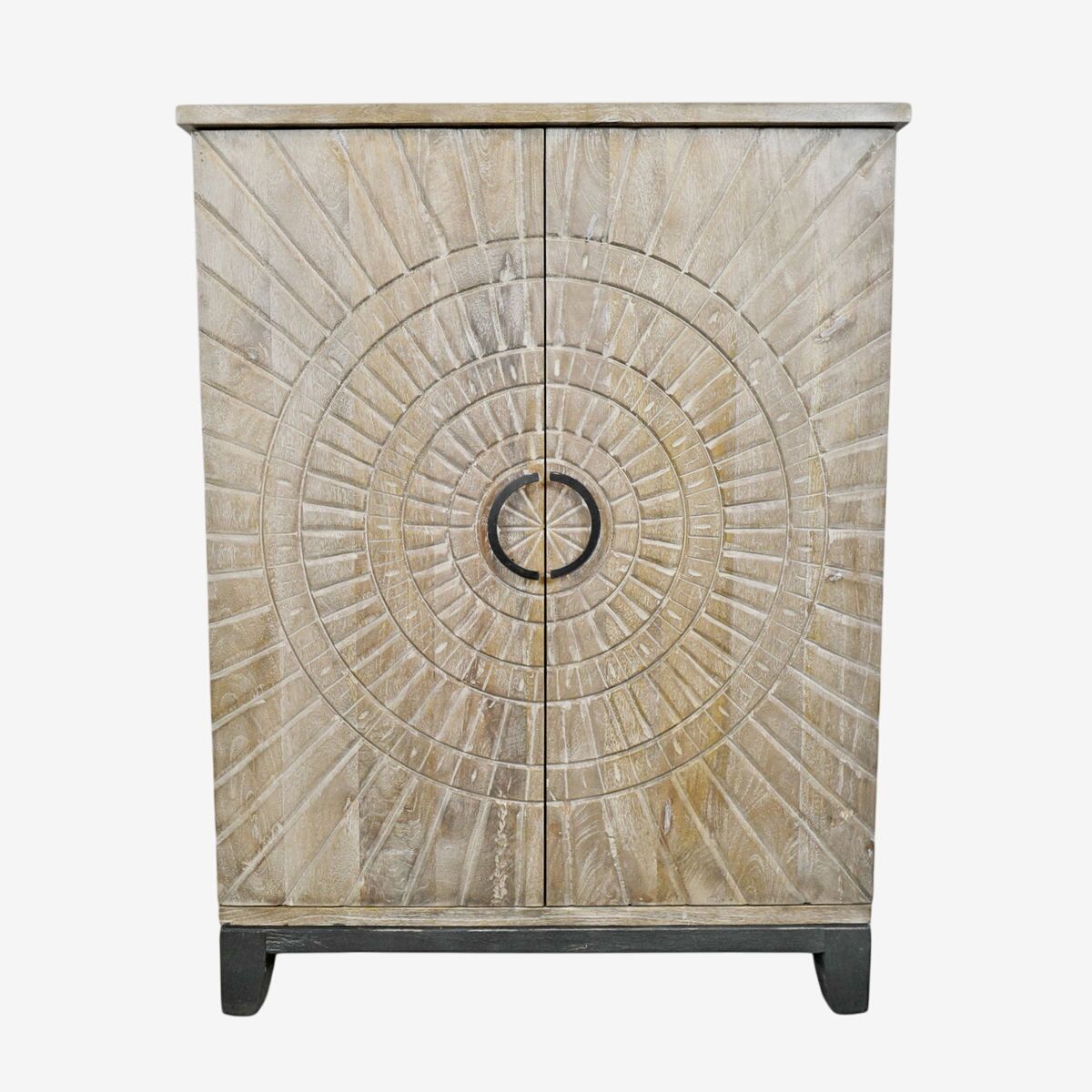 Washed Medallion Bar Cabinet - $2538 | Kashew | Kashew