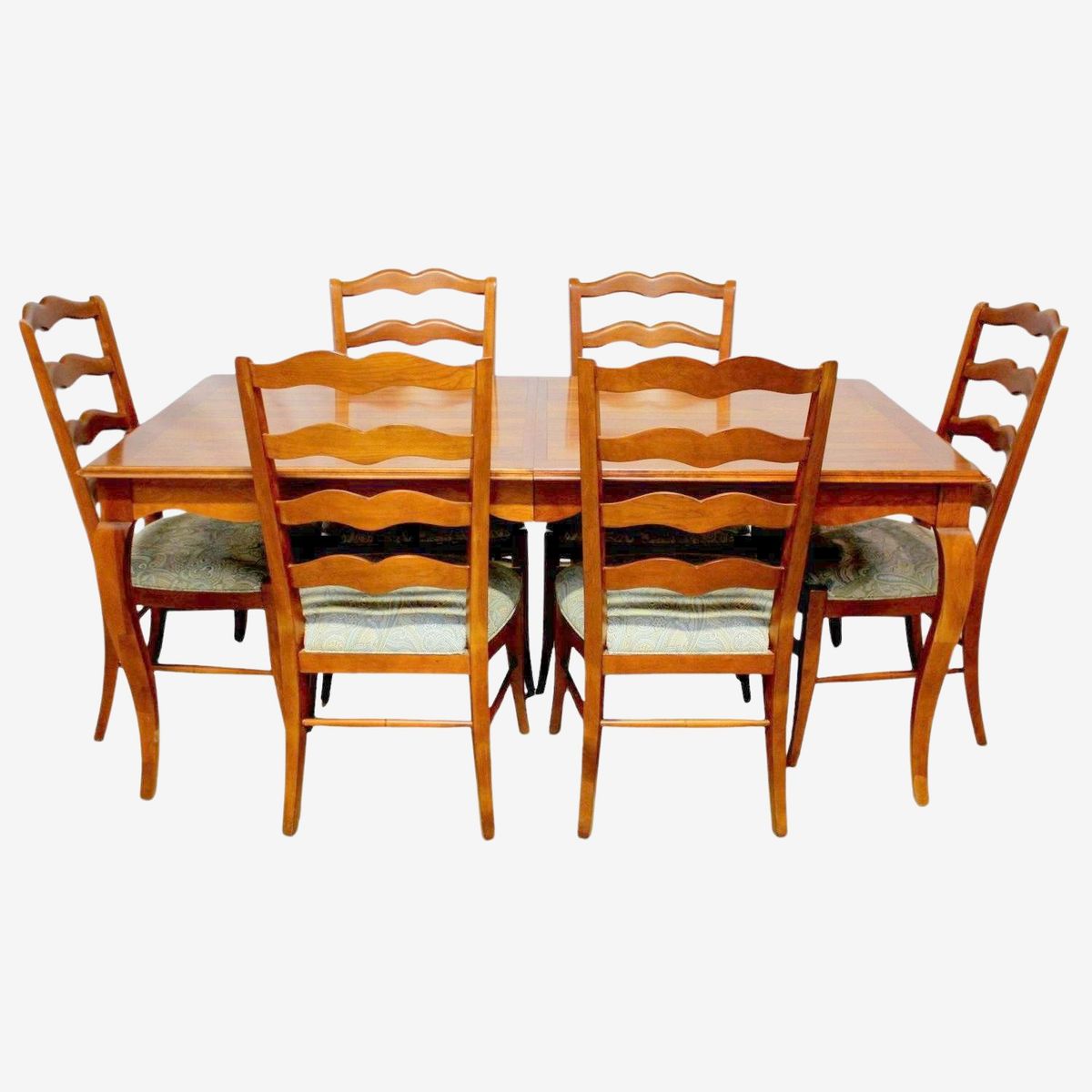 Ethan Allen Dining Table With 6 Chairs