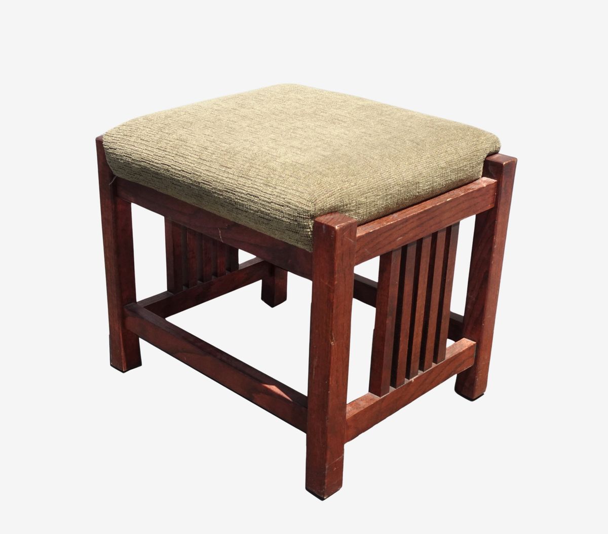 Vintage Mission Style Oak Stool Bench ~ French Country - $406 | Kashew ...