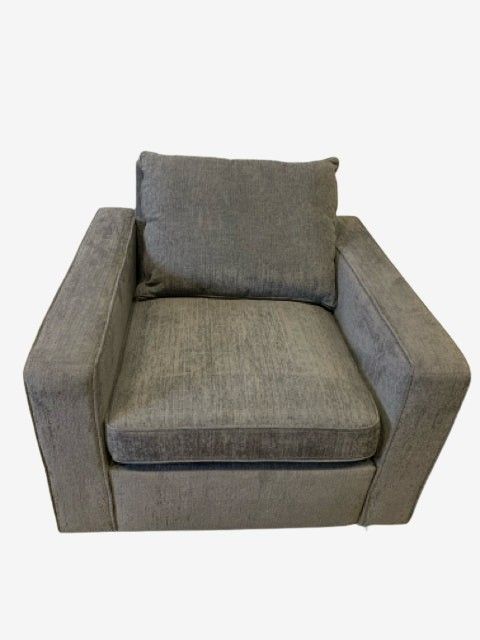 Grey Upholstered Square Arm Chair | Room - $247.1 | Kashew | Kashew