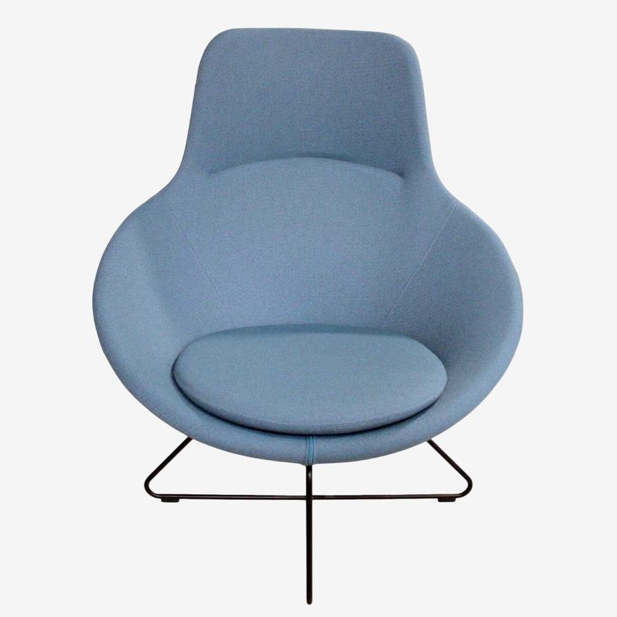 Allermuir 'Senator' Blue Modern Accent Chair | Kashew