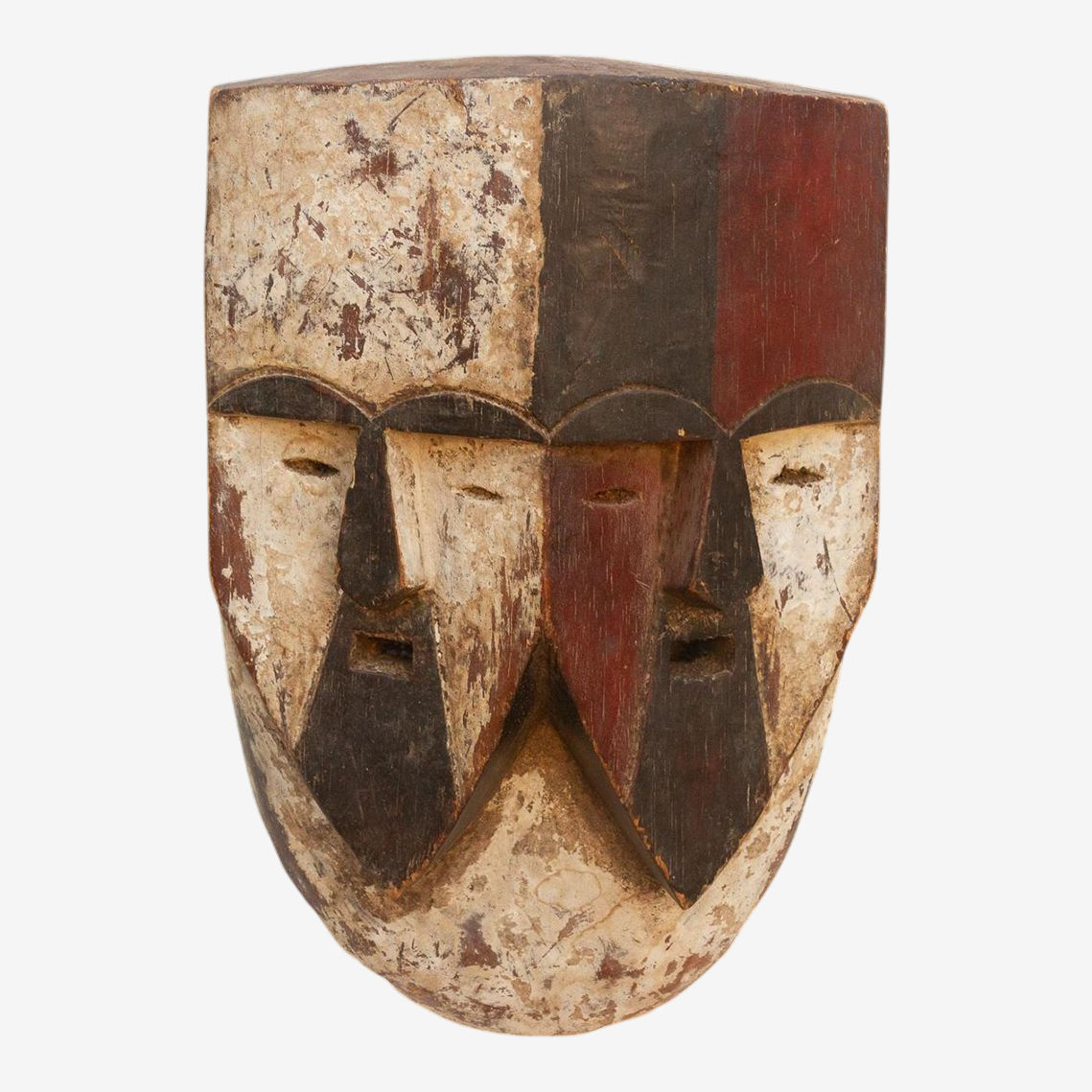 Multicolor Painted African Aduma Mask - $295 | Kashew | Kashew