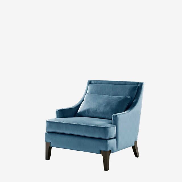 Martha Stewart Blue Anna Arm Accent Chair - $599 | Kashew | Kashew