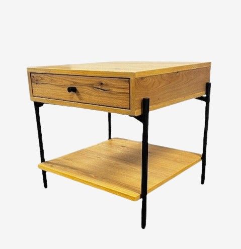 Four Hands Wood & Metal Eaton End Table MTF156-47 | Kashew