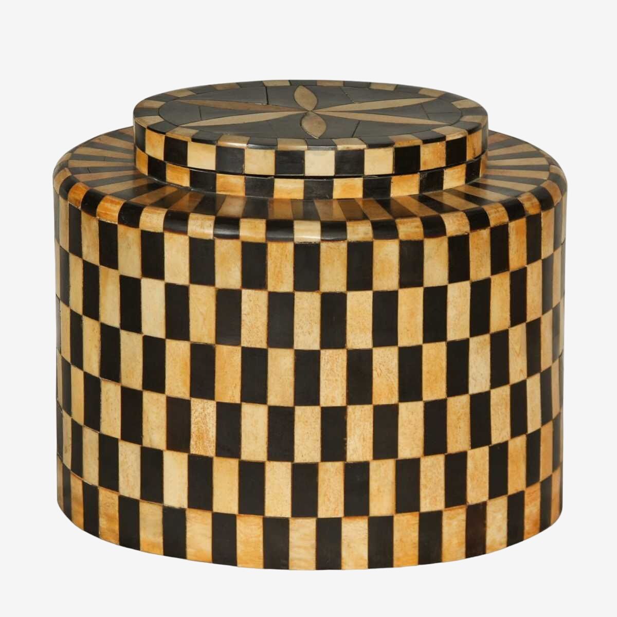Handmade Natural Bone Inlay Jar with Lid - $346 | Kashew | Kashew