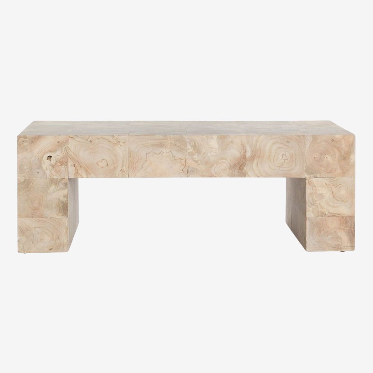 Modern White Wash Teak Coffee Table - $3000 | Kashew | Kashew