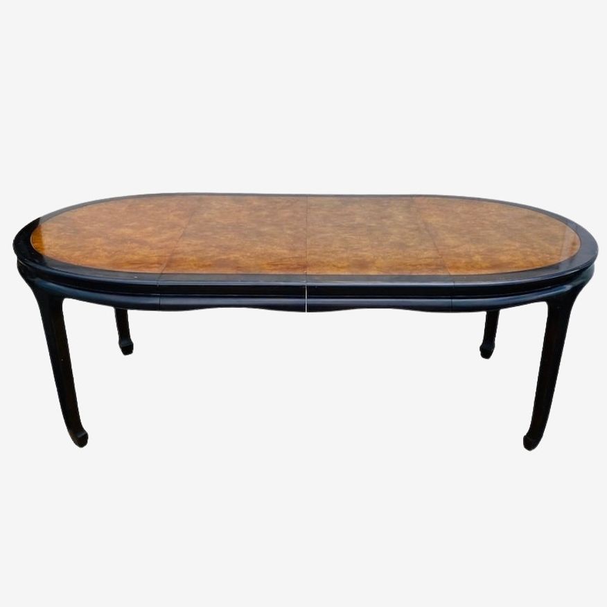 Chinoiserie Dining Table with Leaves 84x38 Oval by Century Chin Hua ...