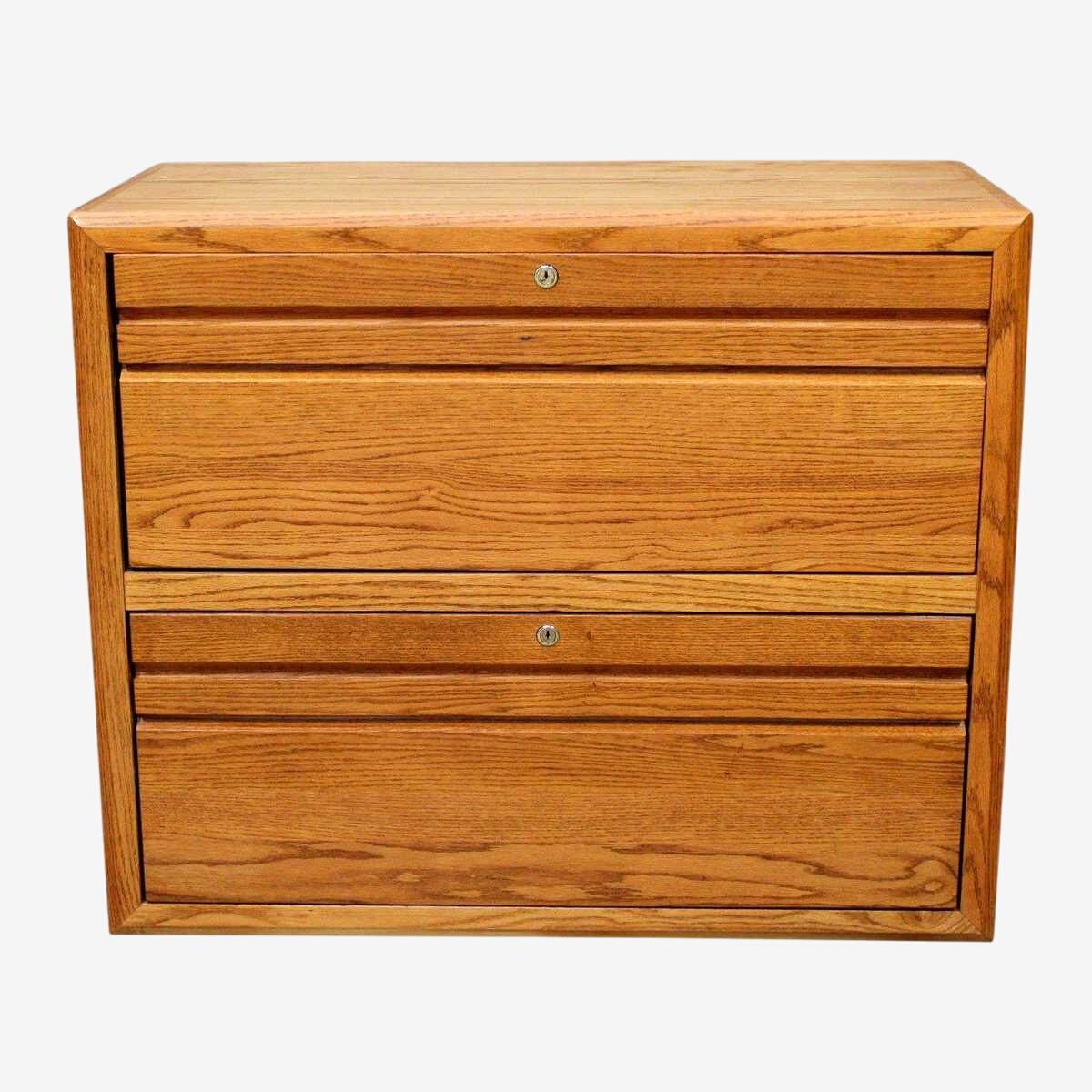 Oak 2 Drawer Lateral File Cabinet - $200 | Kashew | Kashew