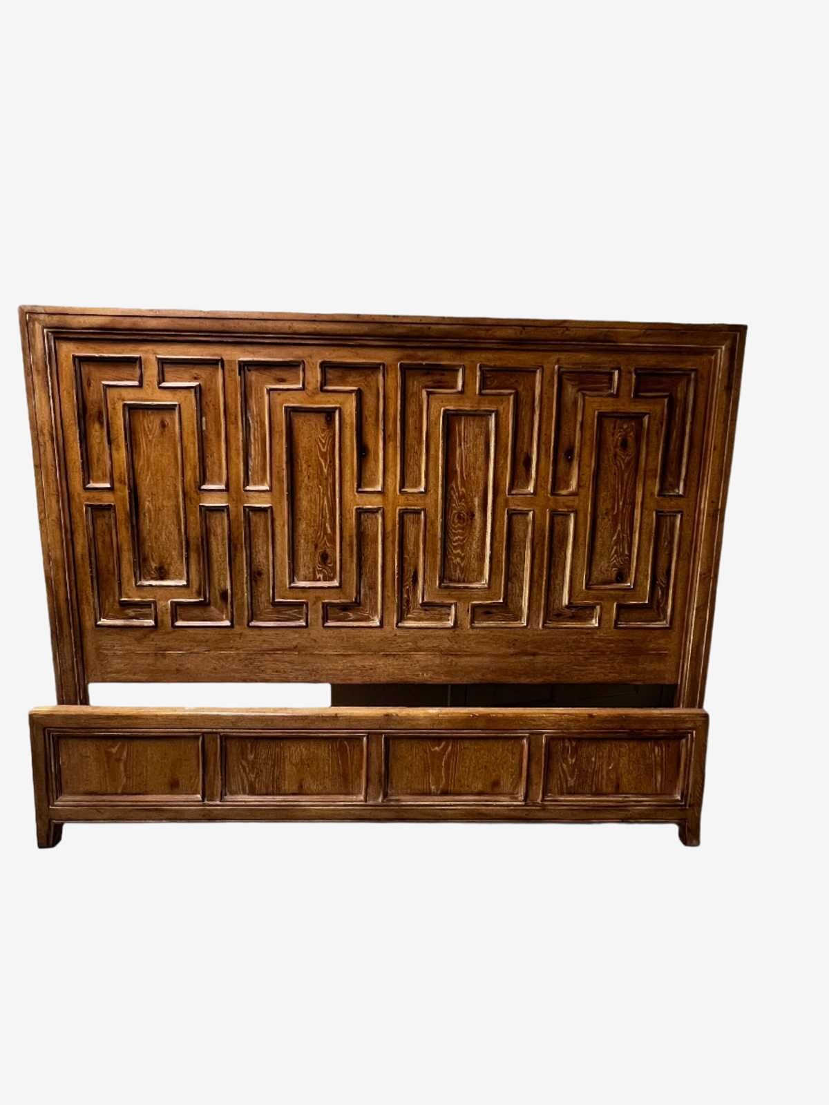 Fine Furniture Greek Key Pattern King Size Bed Frame SS262-16 - $200 ...
