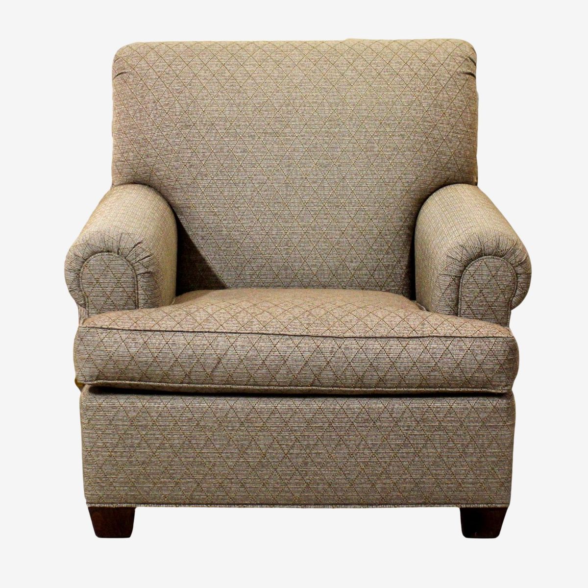 Kepler Upholstery Diamond Pattern Club Chair - $468 | Kashew | Kashew