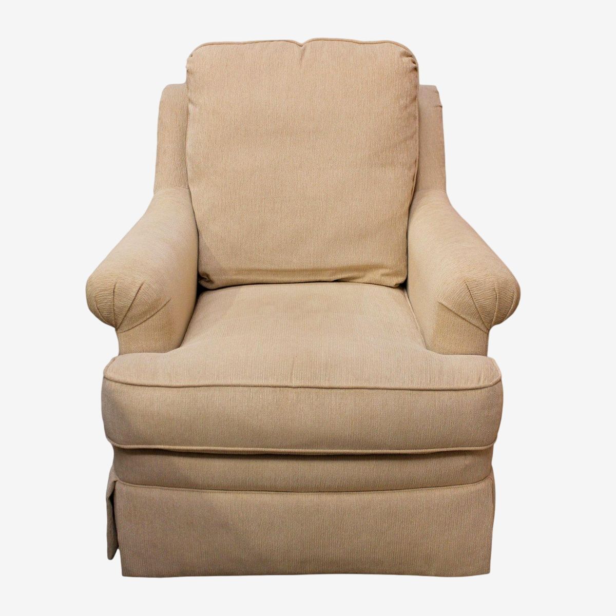Ethan Allen Skirted Ivory Club Chair | Ethan Allen - $414 | Kashew | Kashew