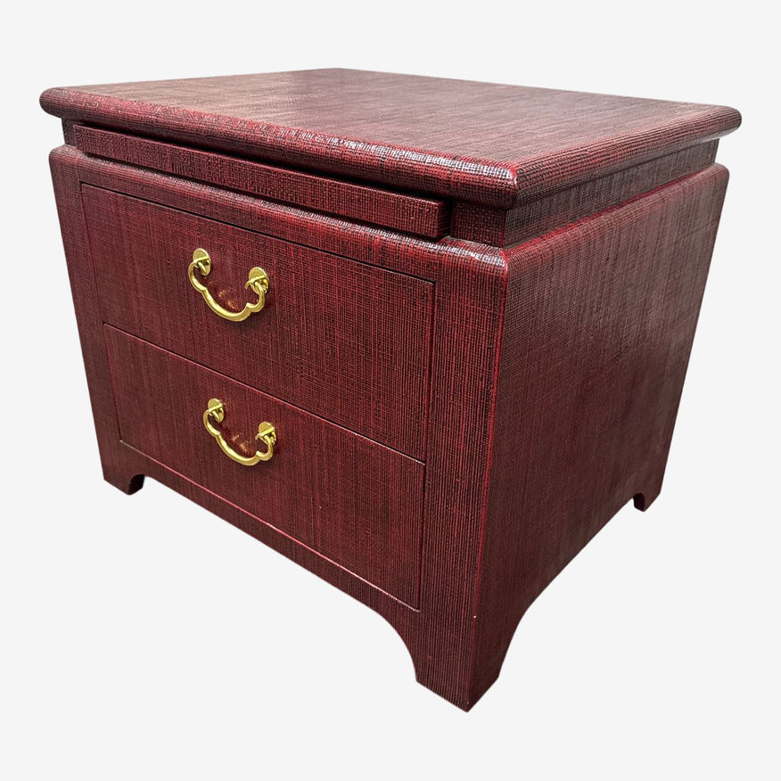 Harrison Van Horn Vintage Two Drawer Burlap Chest | Kashew