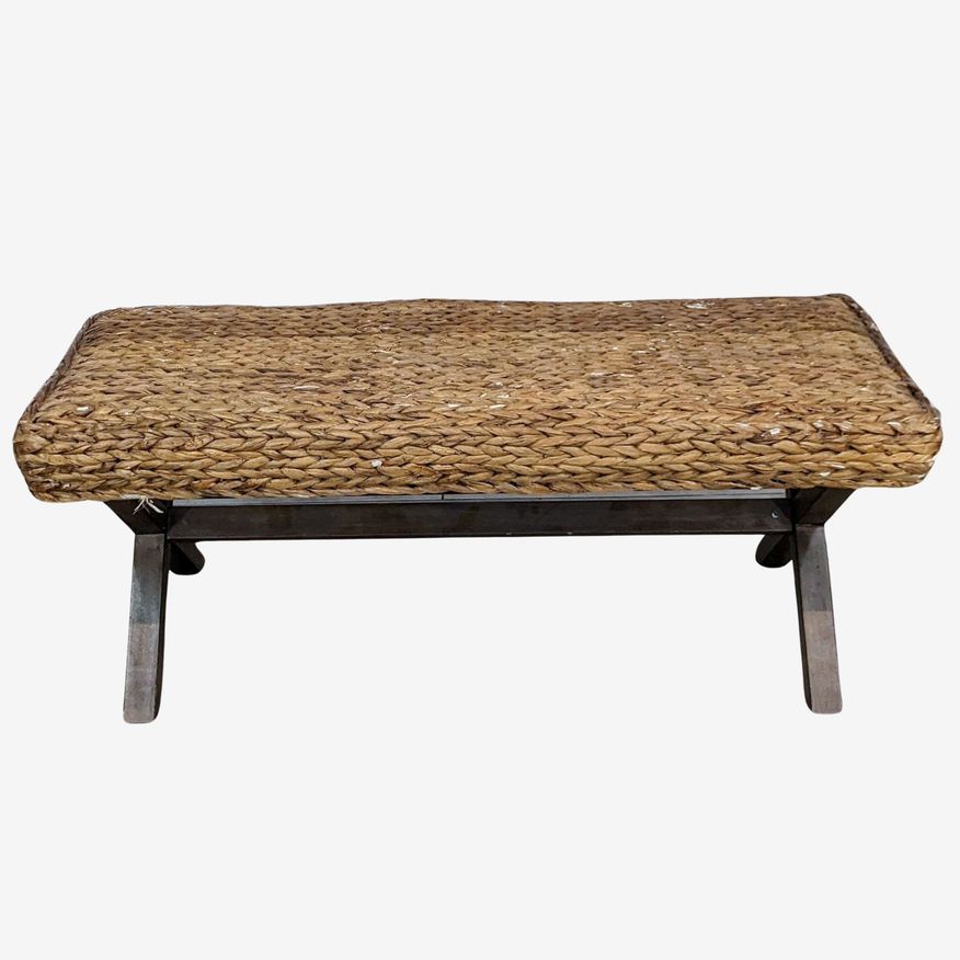 Woven Reed Top Bench | Kashew