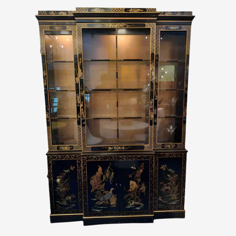 Vintage Drexel Heritage Display Cabinet/ Bookcase | Drexel Heritage ...