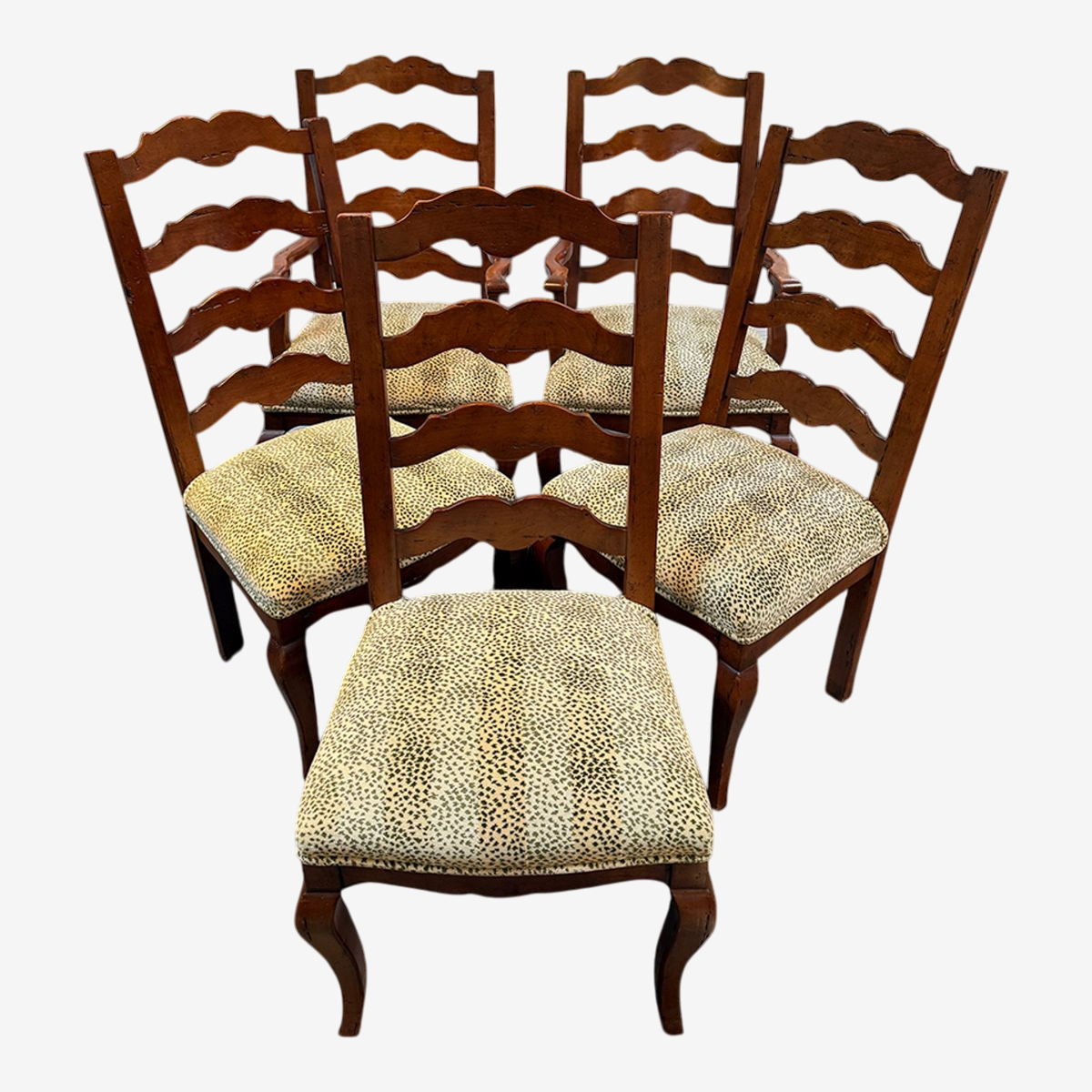 Guy Chaddock French Provençal Ladder Back Dining Chairs, Set of Five ...
