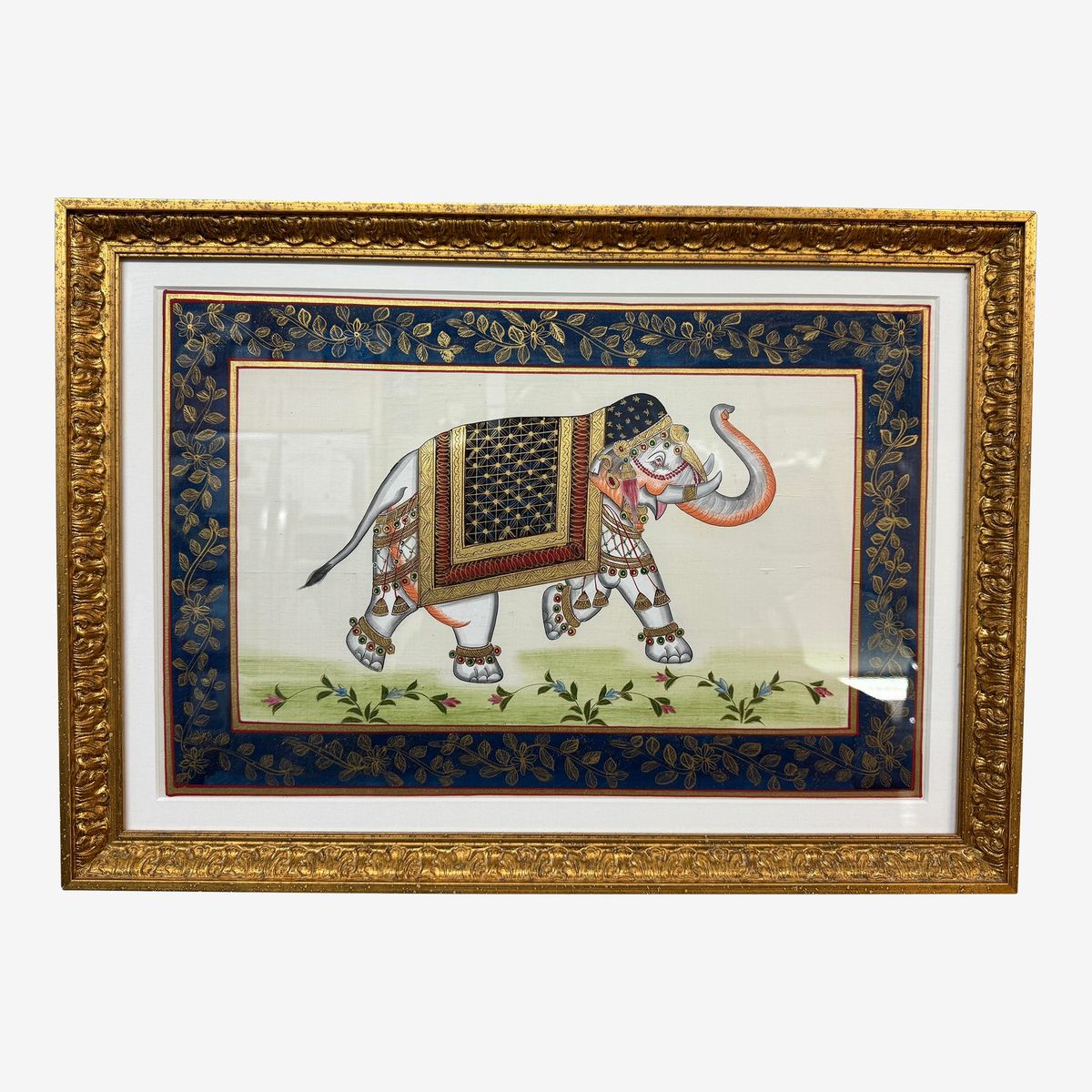 Original Pen & Ink Framed Elephant Artwork, India - $249 | Kashew | Kashew