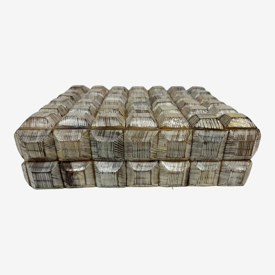 Trapezoid Chiseled Decorative Storage Box | Kashew