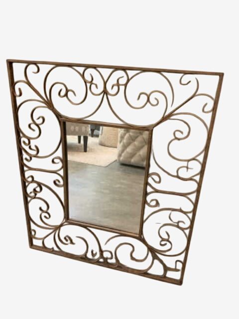 Distressed Metal Scroll Mirror - $36.75 | Kashew | Kashew
