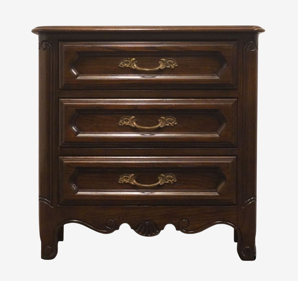 DAVIS CABINET Co. French Regency Style 25" Three Drawer Nightstand ...